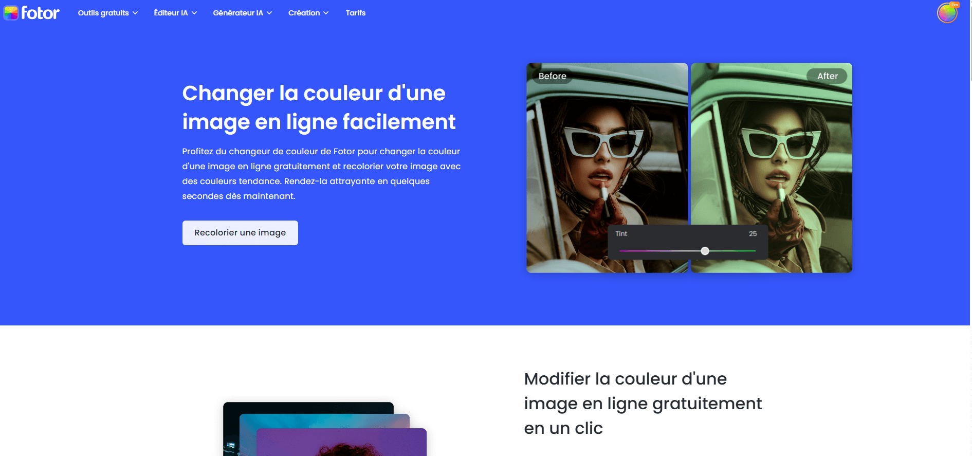 5 outils pour changer la couleur d'un objet sur une photo gratuits | Fotor