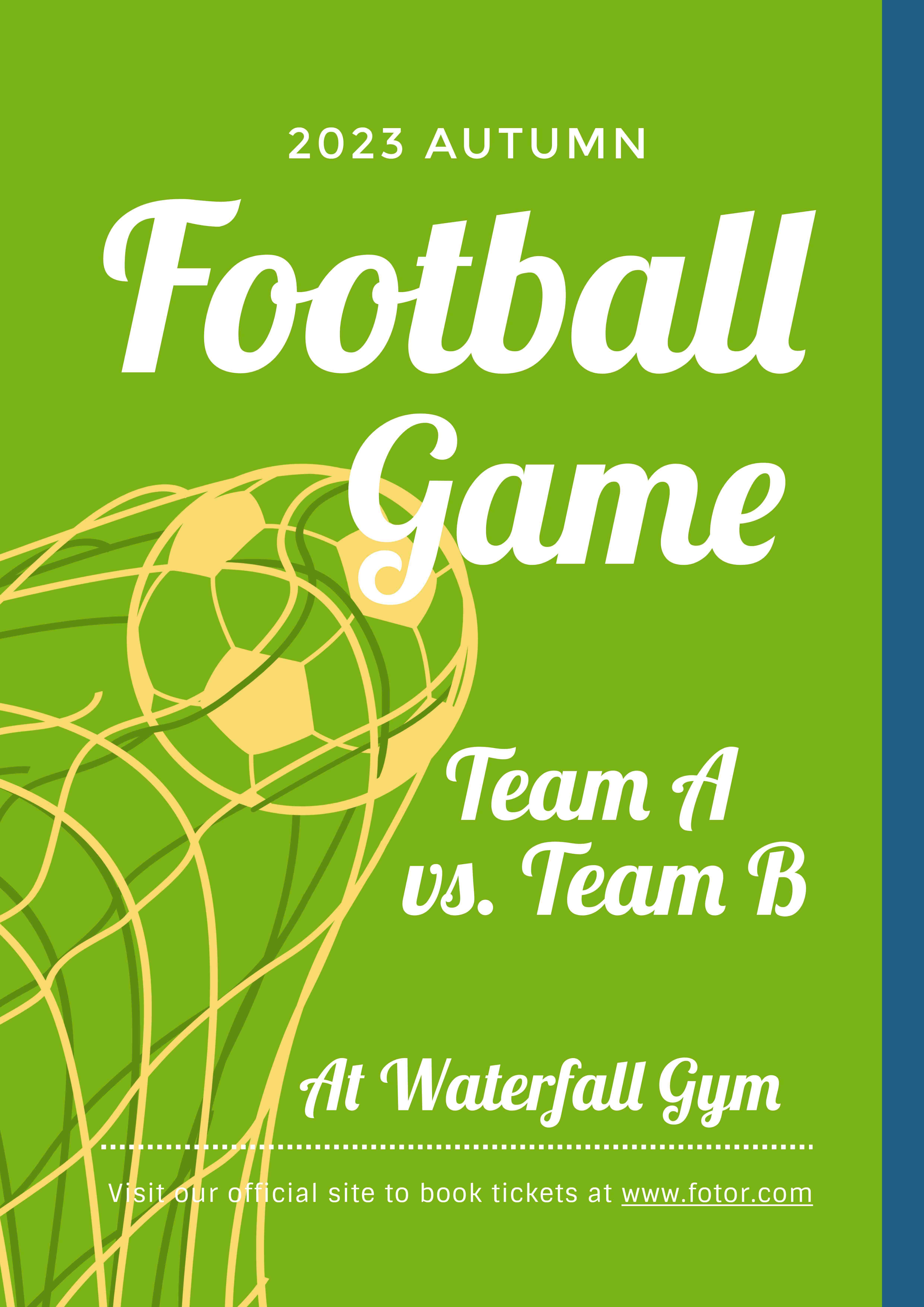 Football Poster Ideas For Games