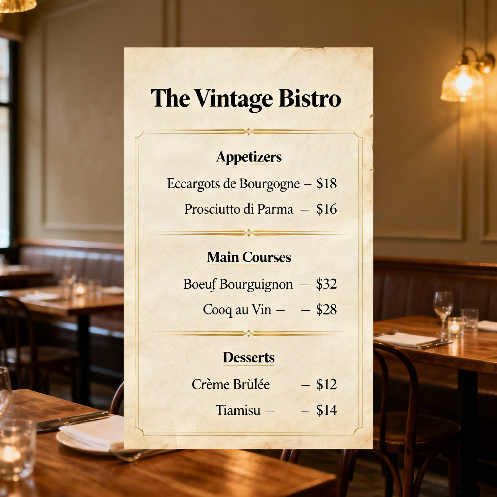 AI Menu Generator: Create a Menu with Smart Auto Layout | Fotor