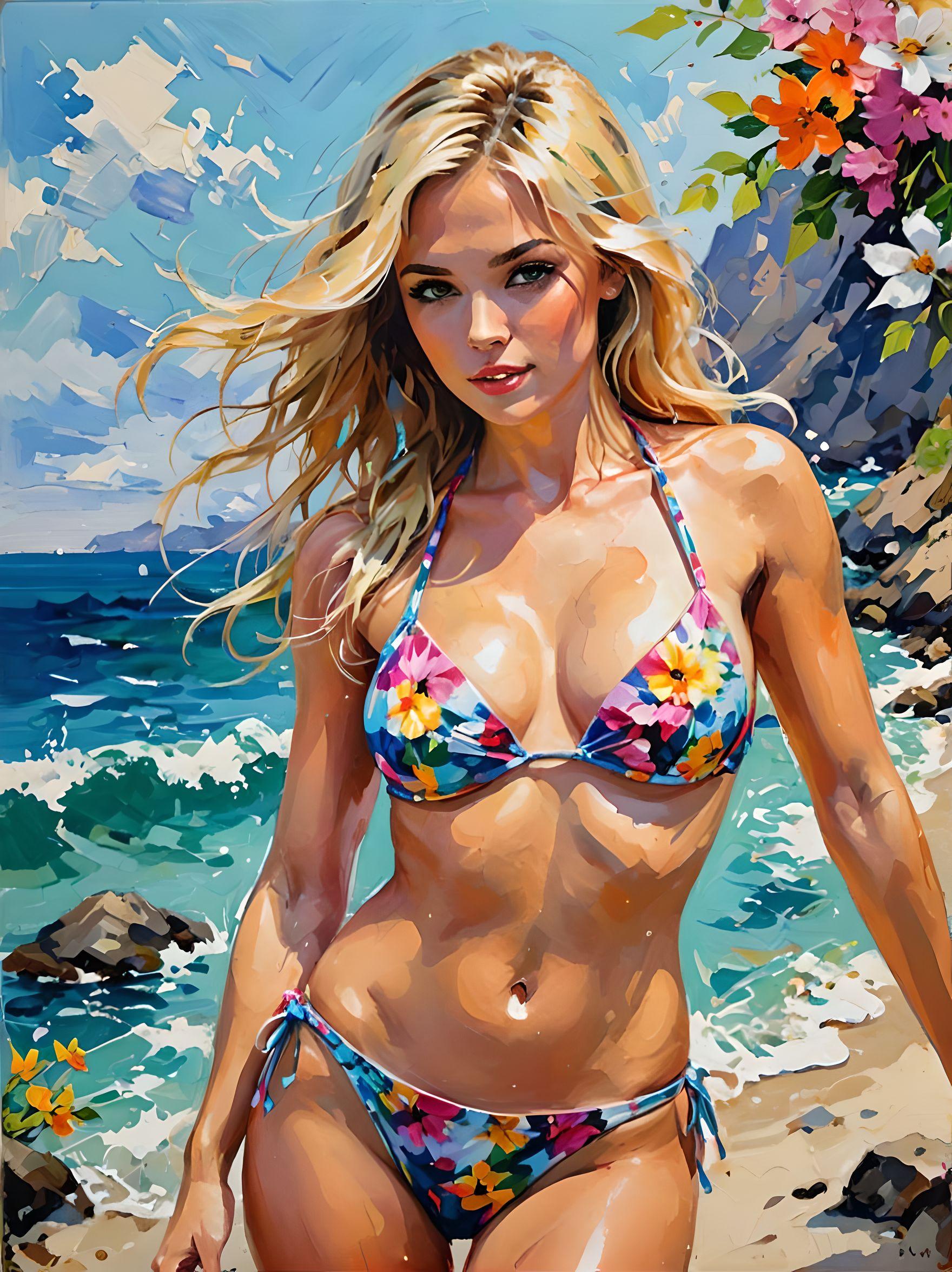 写真を水着にするサイト｜AIでビキニ美女画像を生成-Fotor