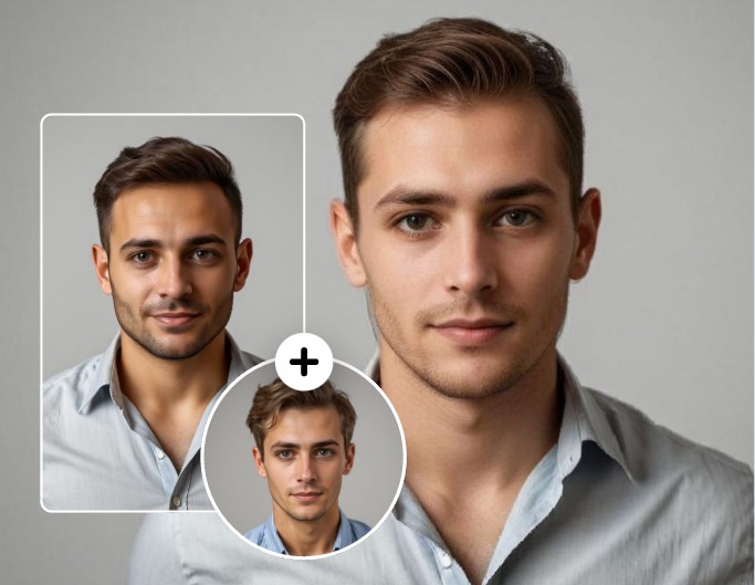 KI-Bild-Zusammenfügen online: Bilder kostenlos kombinieren und verschmelzen | Fotor