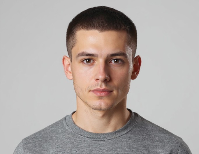 AI Buzz Cut Filter Online Free: Test Realistic Buzz Cut on My Face | Fotor