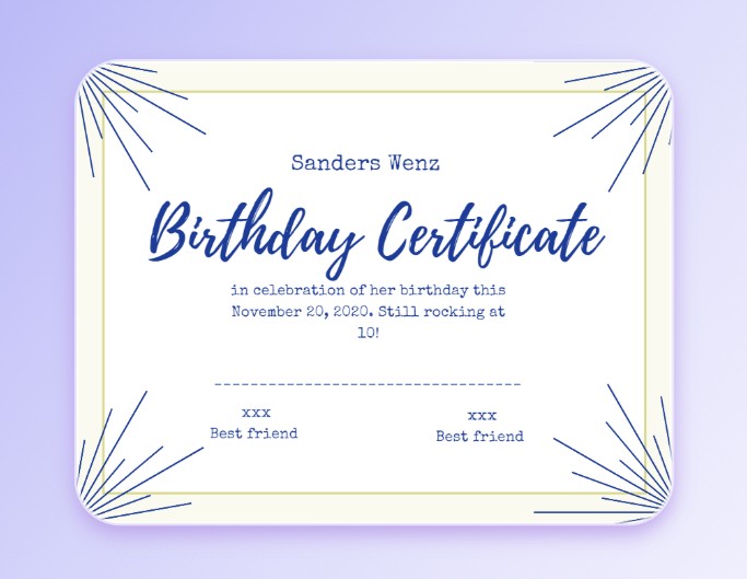 Create and Design Certificate Online with Free Templates | Fotor