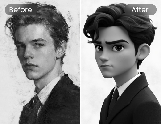 AI 2D to 3D Image Converter Online Free | Fotor