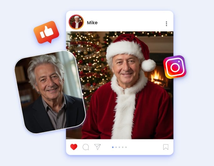 Santa Yourself: Convert Photo to Santa Claus Online Free | Fotor