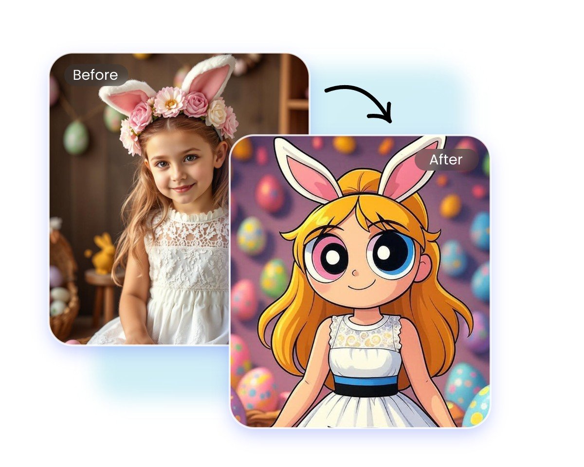 Online Powerpuff Yourself App: Turn Yourself into a Powerpuff Girl | Fotor