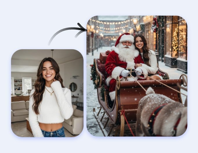 Add Santa to Photo Online Free: Santa Filter | No Download | Fotor