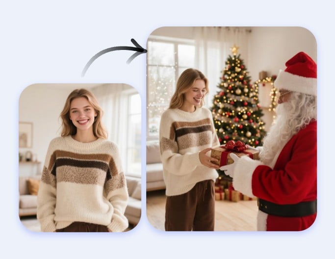 Add Santa to Photo Online Free: Santa Filter | No Download | Fotor