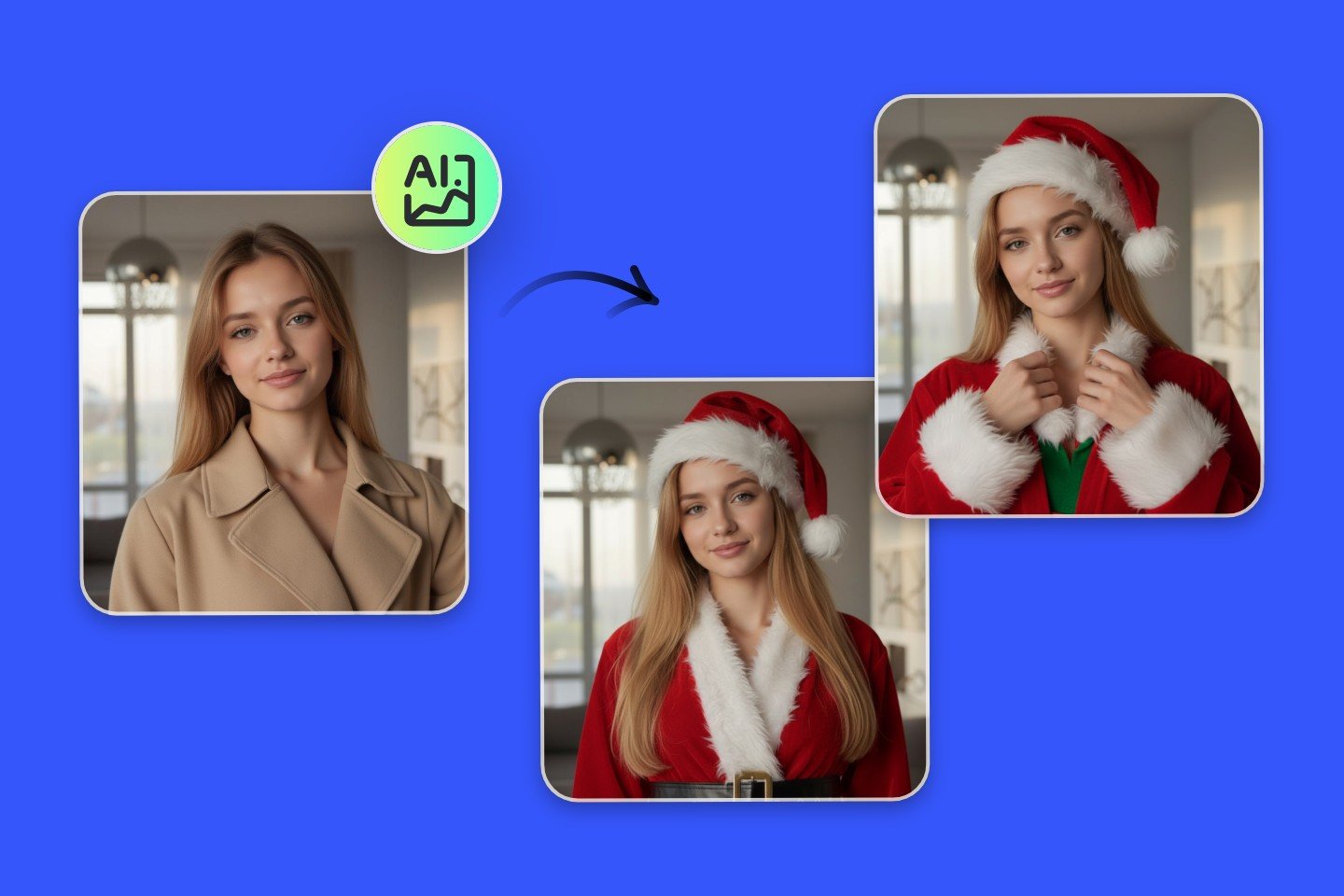 Santa Yourself: Convert Photo to Santa Claus Online Free | Fotor