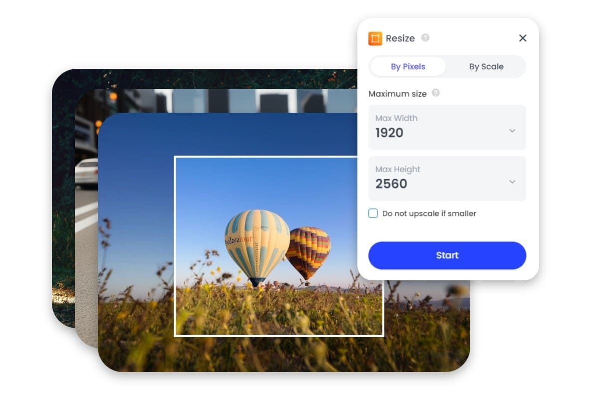 Redimensionner PNG en ligne en un clic et gratuitement | Fotor