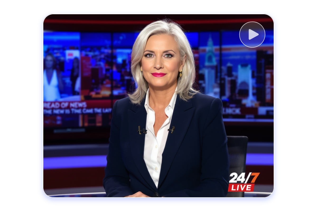 AI News Anchor Generator – Make AI News Reporter Video Online | Fotor