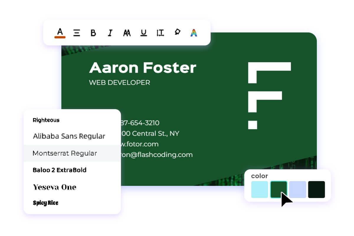 Free AI Business Card Generator Online | Fotor