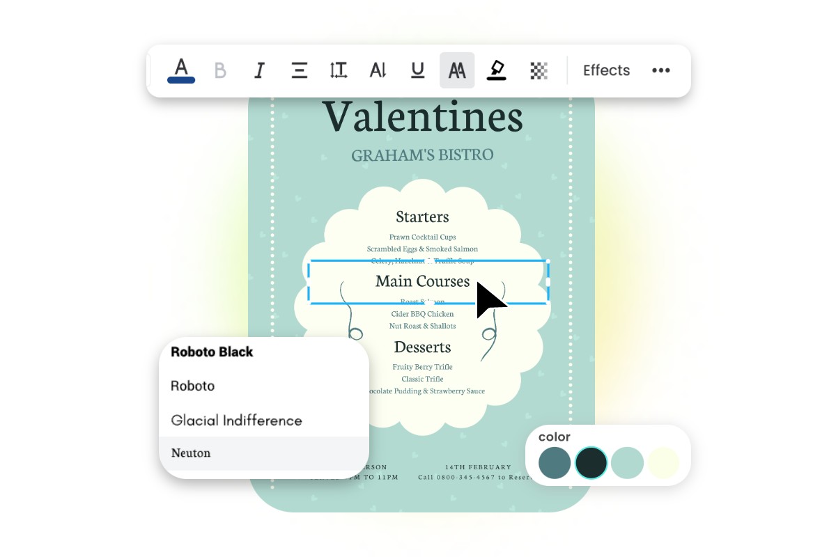 Design Your Own Custom Menus Online for Free | Fotor