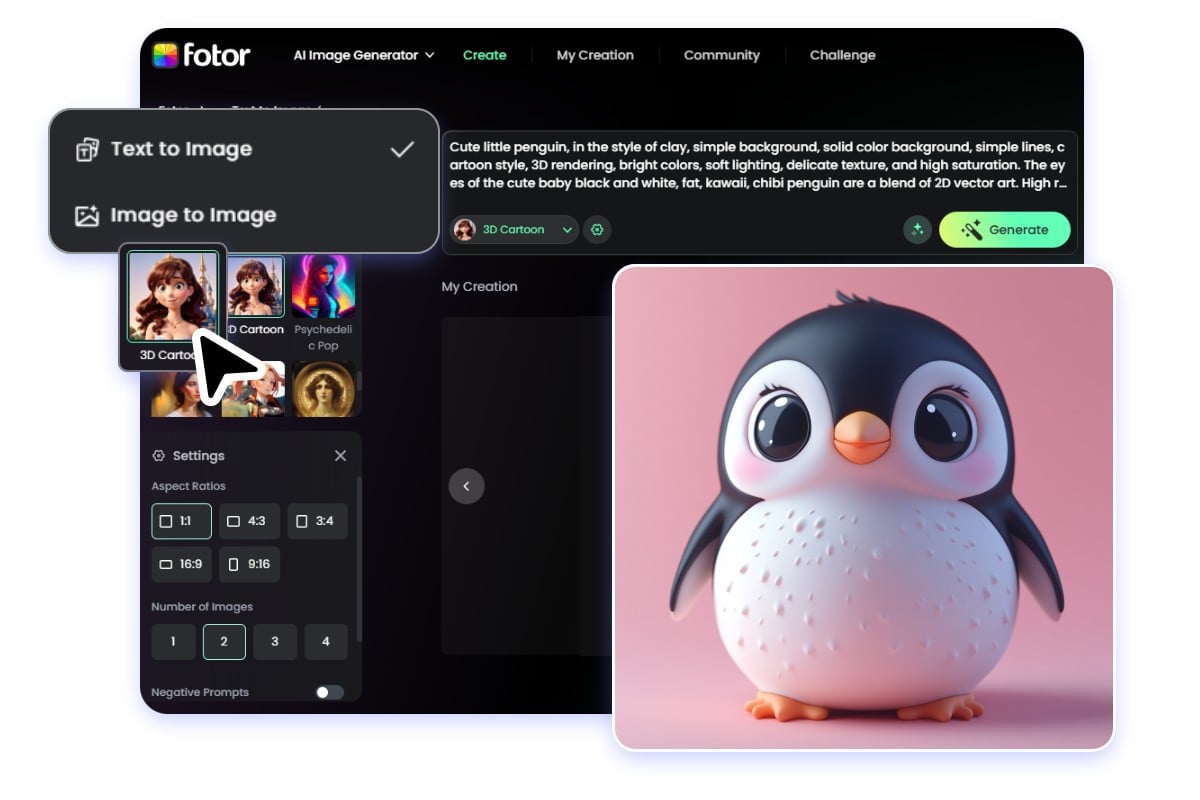 Free Online AI Mascot Generator: Create a Mascot with Ease | Fotor