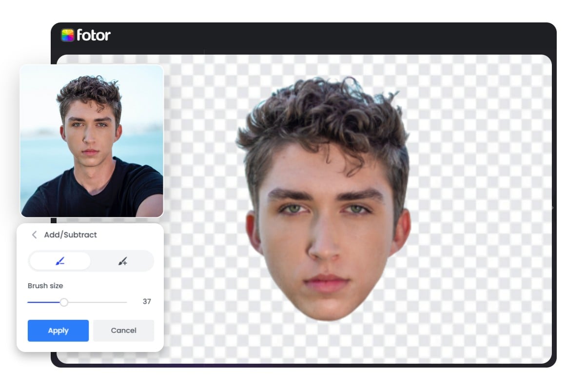 Gesicht ausschneiden online & kostenlos | Fotor