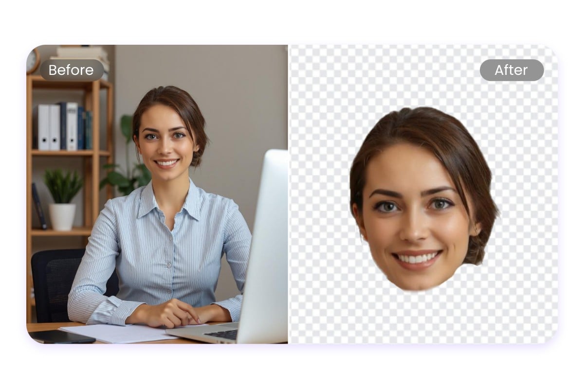 Gesicht ausschneiden online & kostenlos | Fotor