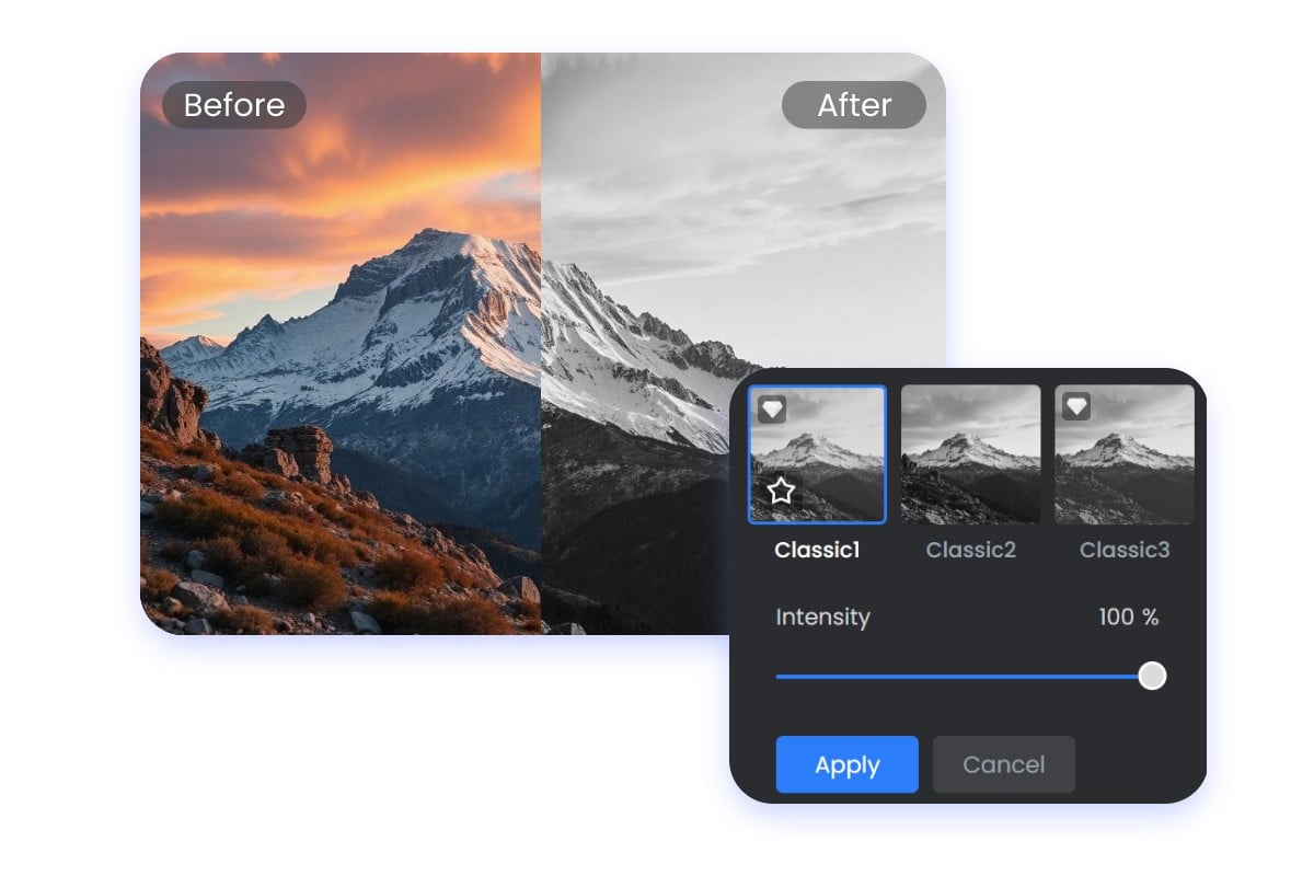 Free Online Grayscale Image Converter | Fotor
