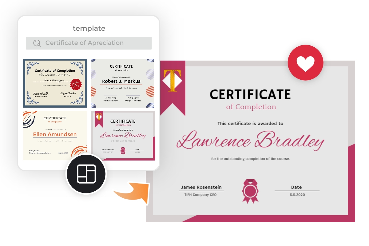 Free Custom Certificate Of Completion Templates For Download Fotor