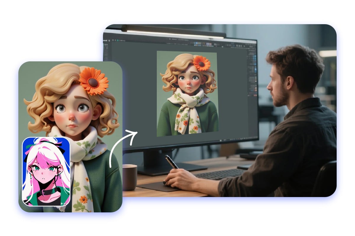 AI 2D to 3D Image Converter Online Free | Fotor