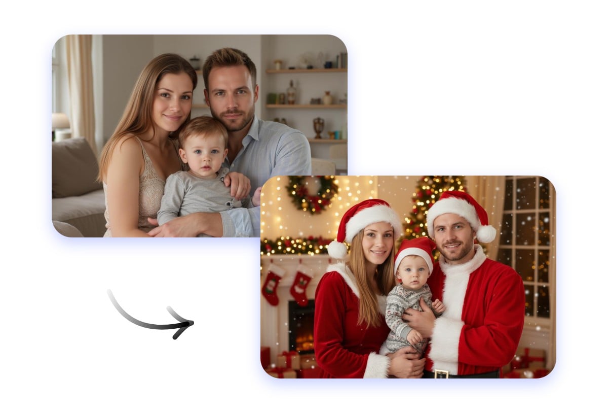Santa Yourself: Convert Photo to Santa Claus Online Free | Fotor