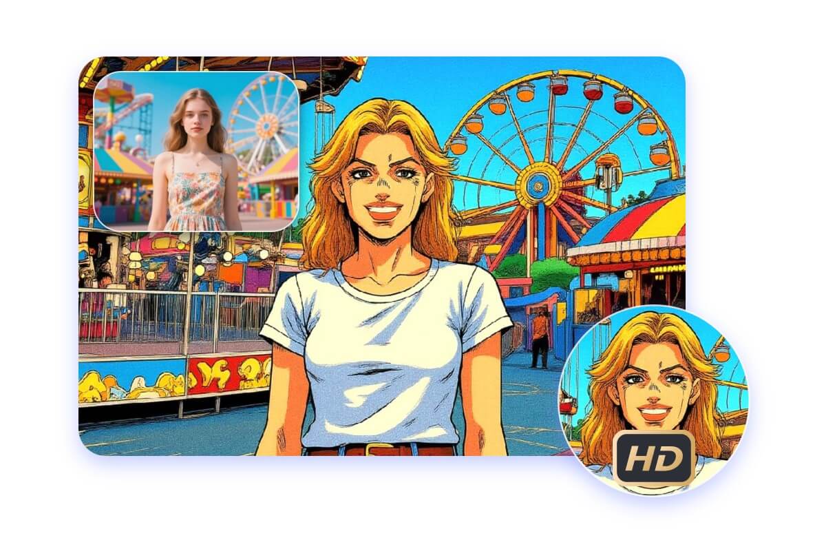 Free AI JoJo Filter: Convert Photo to JoJo Art Style Online | Fotor