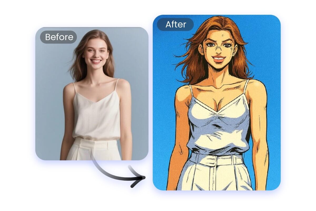Free AI JoJo Filter: Convert Photo to JoJo Art Style Online | Fotor