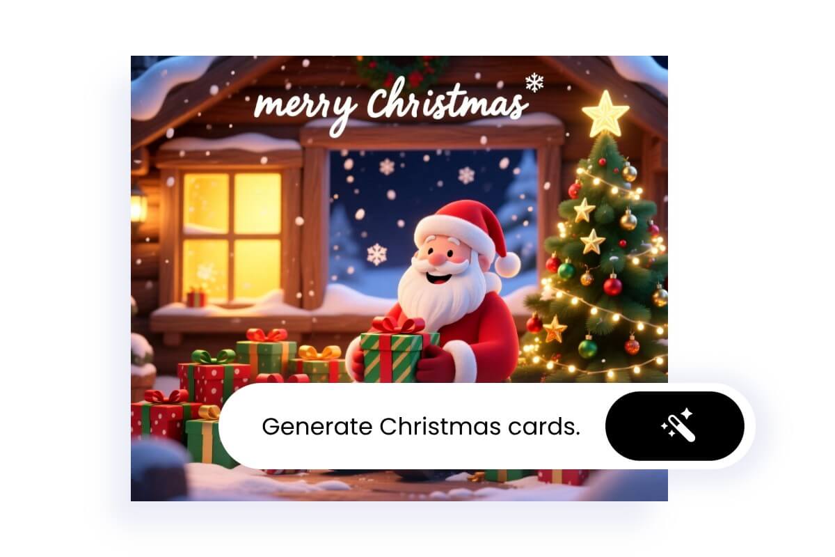 Free AI Christmas Card Generator Online | Fotor