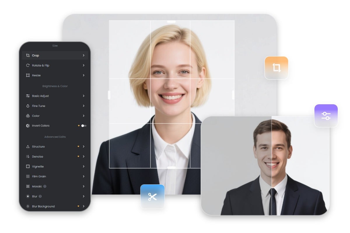 Free Resume Photo Editor Online - Easy & Automatic | Fotor