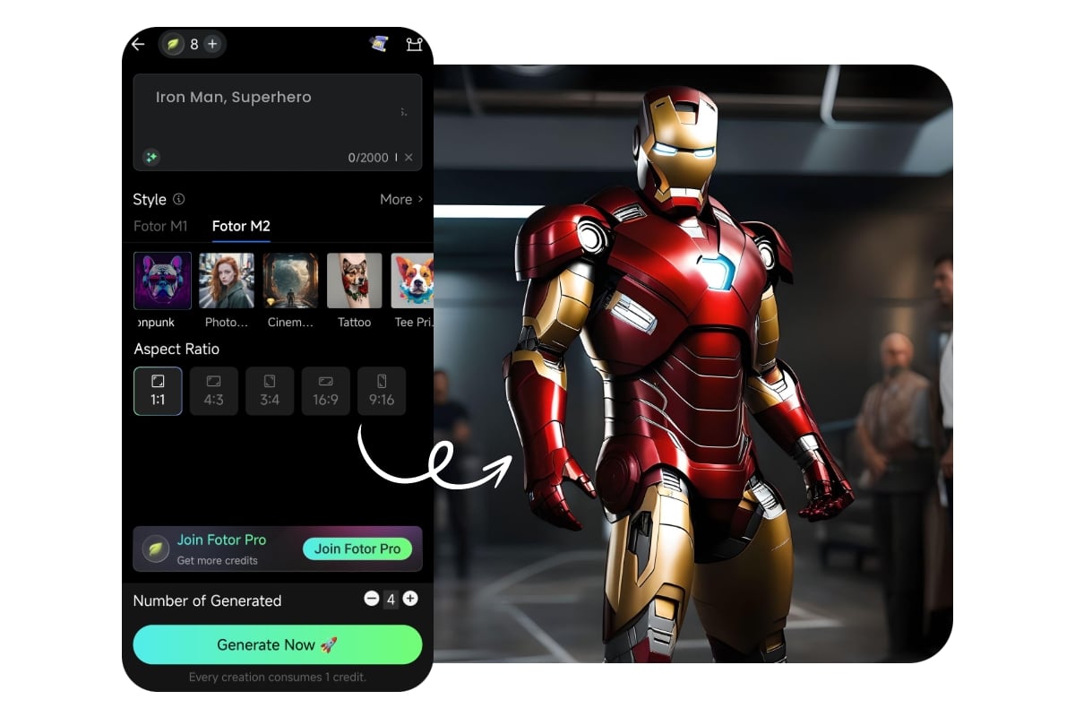 Superhero Generator: Create Your Own Superhero With AI | Fotor