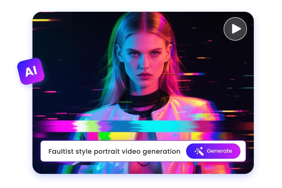 AI Glitch Effect: Create Glitch Art from Photo Online for Free | Fotor
