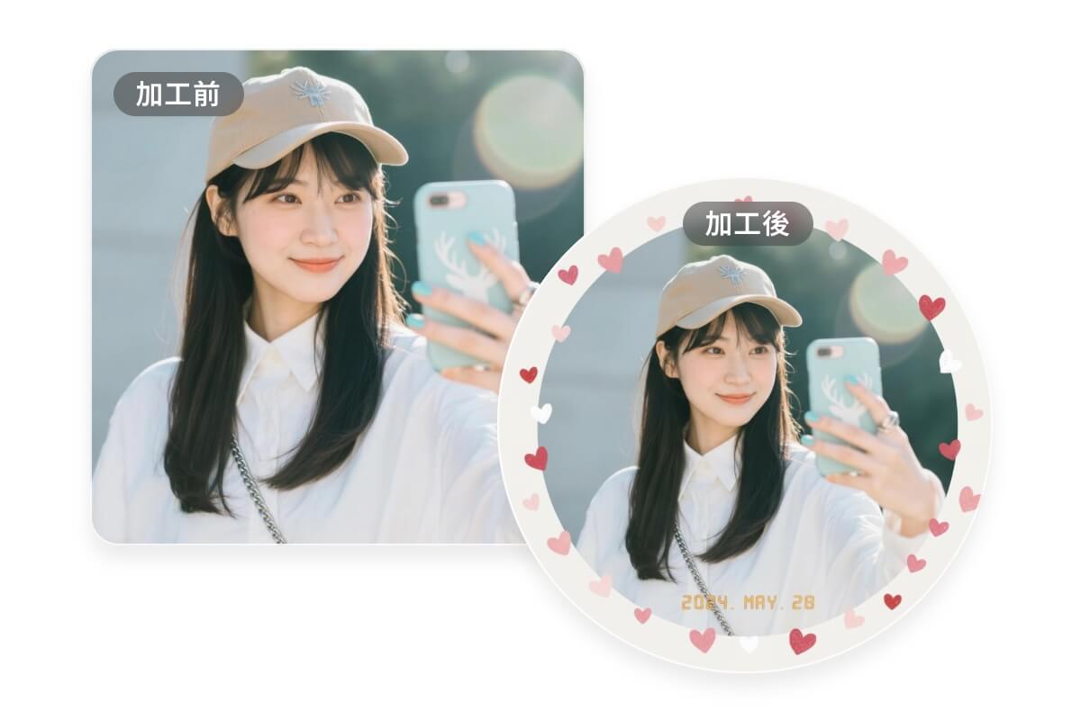 LINEアイコンおしゃれ女子必見！丸型画像や韓国風イラストの無料AI加工|Fotor