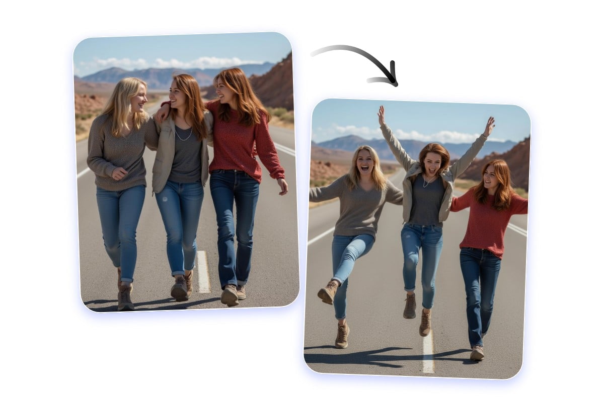 Change Image Pose – AI Pose Generator & Pose Changer Free | Fotor