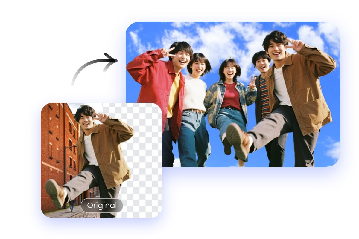 【無料】パソコンで写真から人物を切り抜きサイト-Fotor