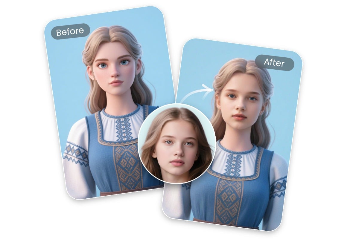 Head Swap Online In Seconds For Free With AI | Fotor