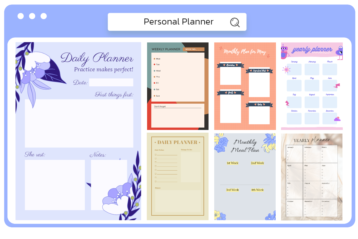 Free Personal Planner Maker Create Your Own Planner Online Fotor