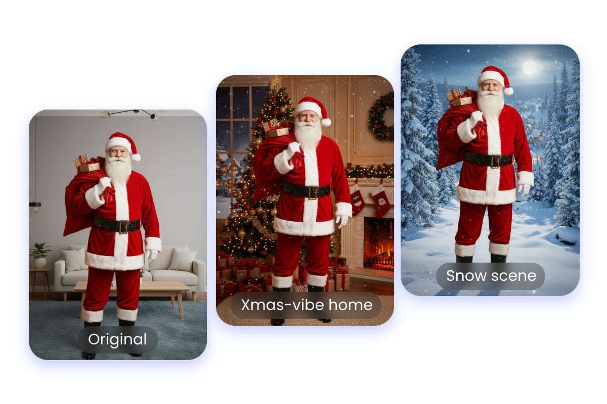 Santa Yourself: Convert Photo to Santa Claus Online Free | Fotor