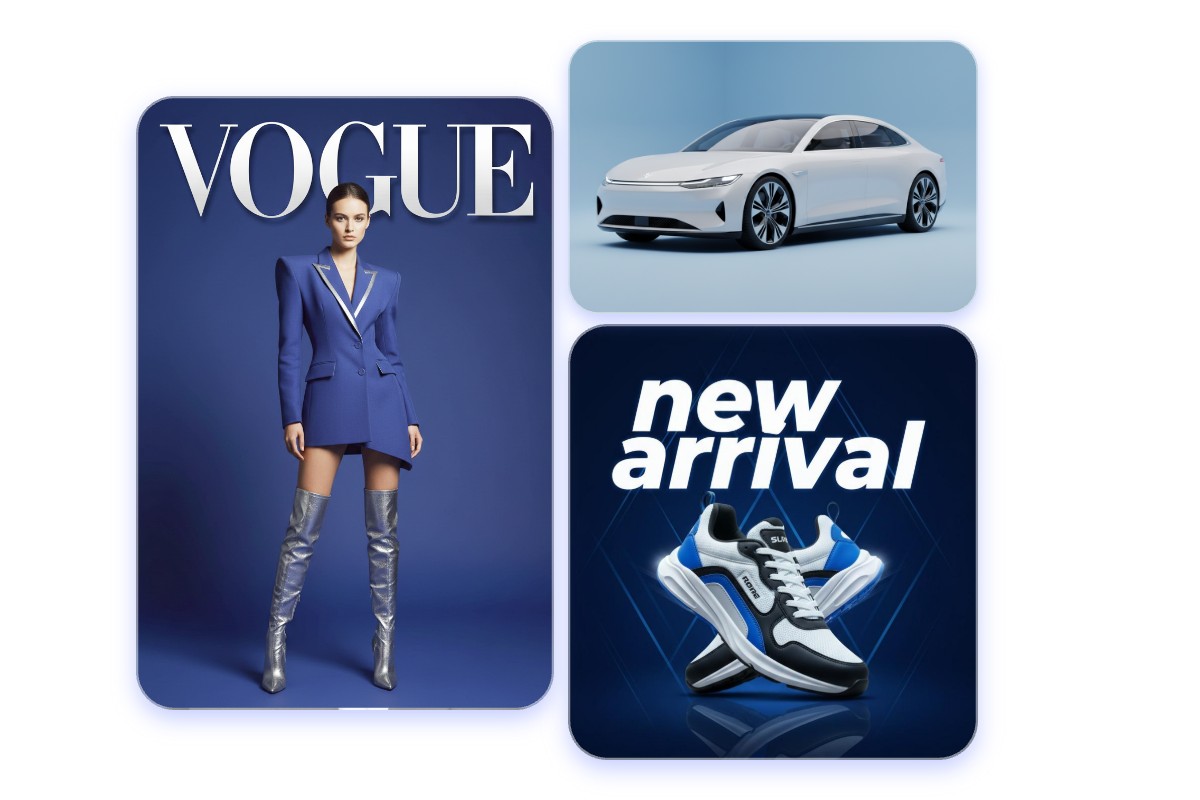 Add Blue Background to Photo: Change Background to Blue | Fotor