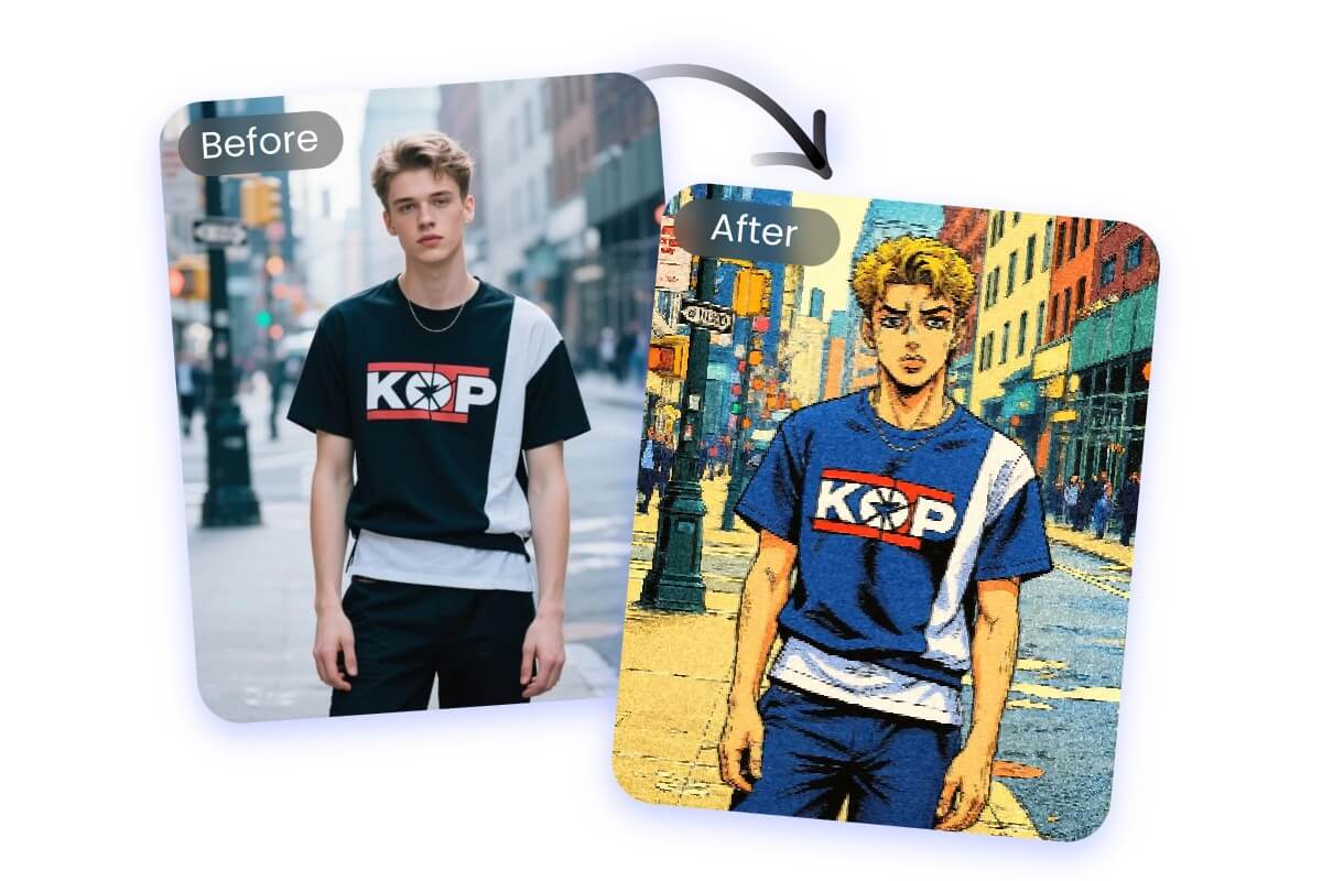 Free AI JoJo Filter: Convert Photo to JoJo Art Style Online | Fotor