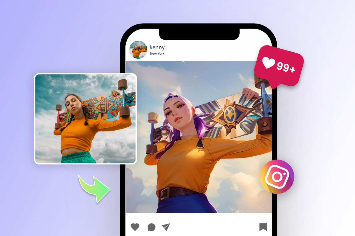 Webtoon Filter: Turn Photos into Webtoon Anime with AI | Fotor