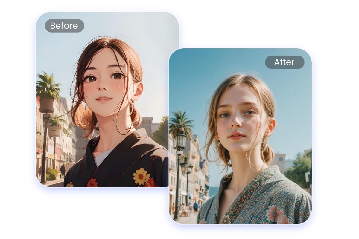 Free AI Anime to Real Life Converter Online | Fotor