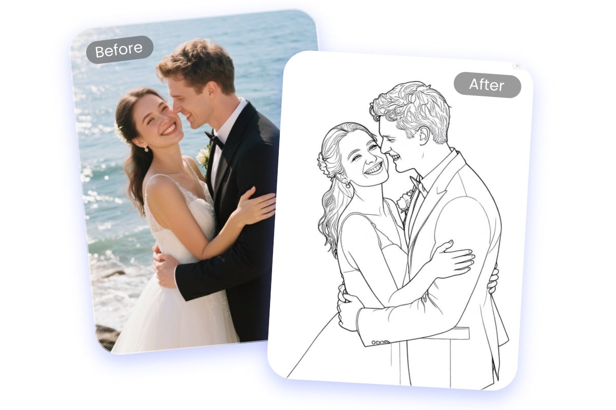 Turn Photo into Line Drawing Online Free with AI | Fotor