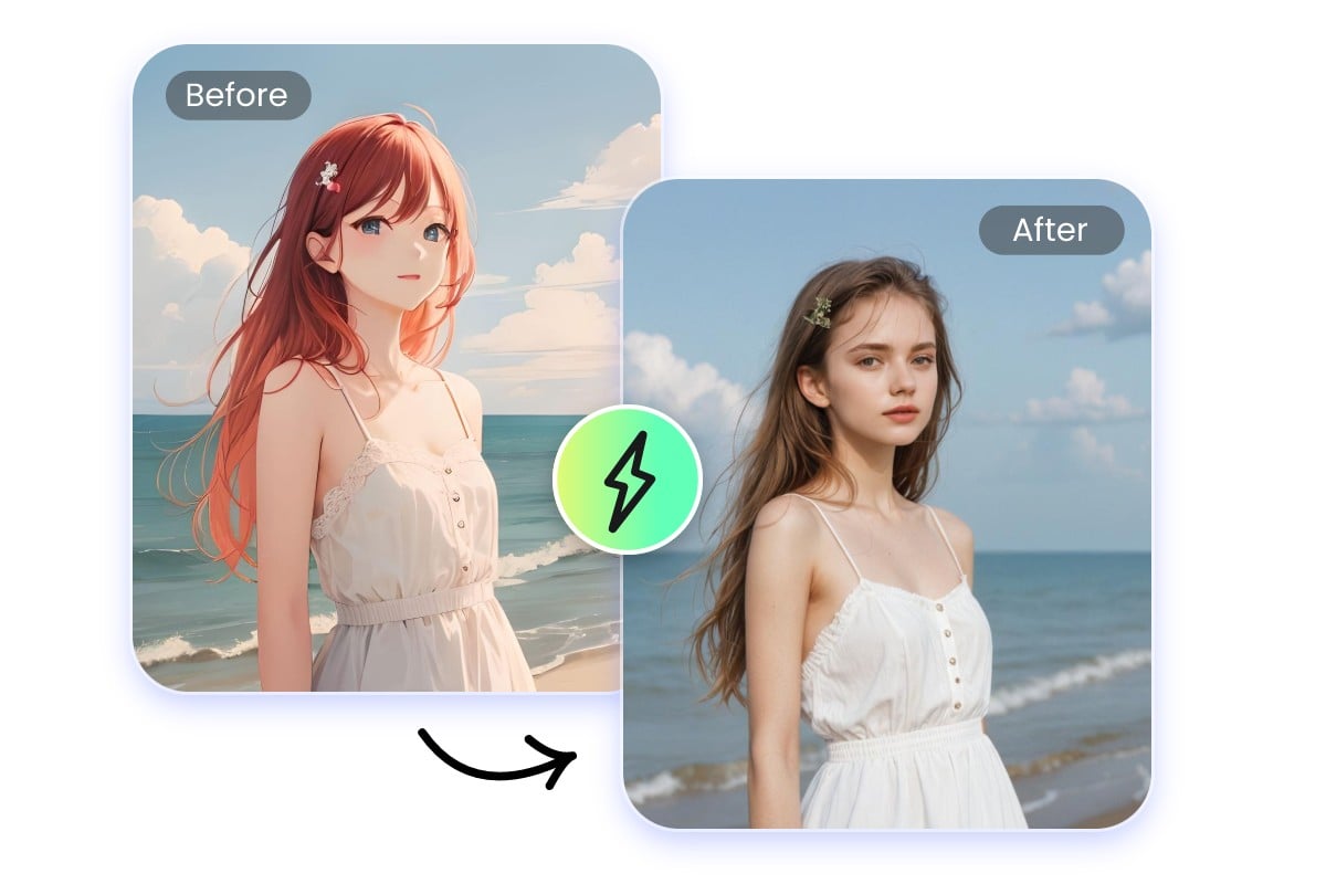 Free AI Anime to Real Life Converter Online | Fotor