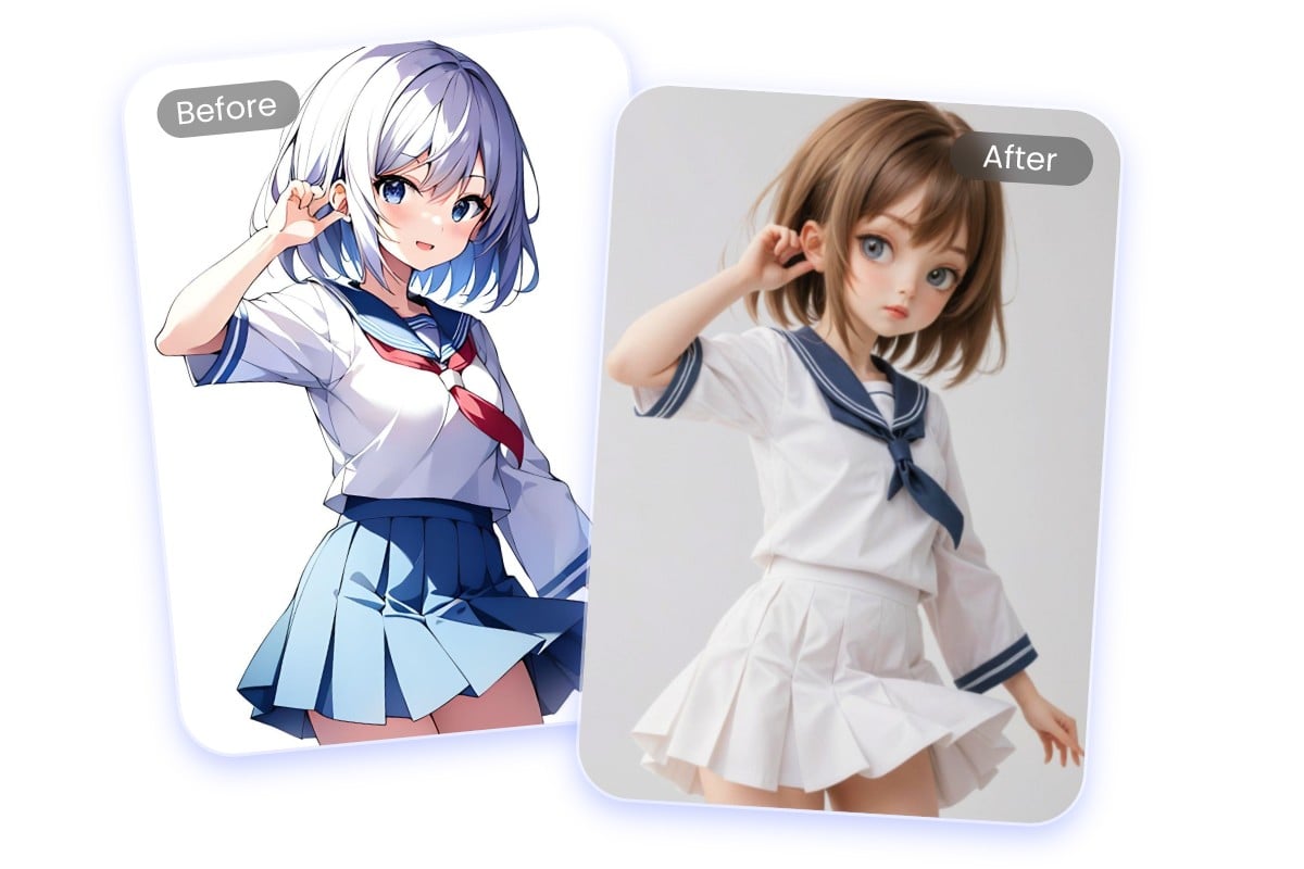 Free AI Anime to Real Life Converter Online | Fotor