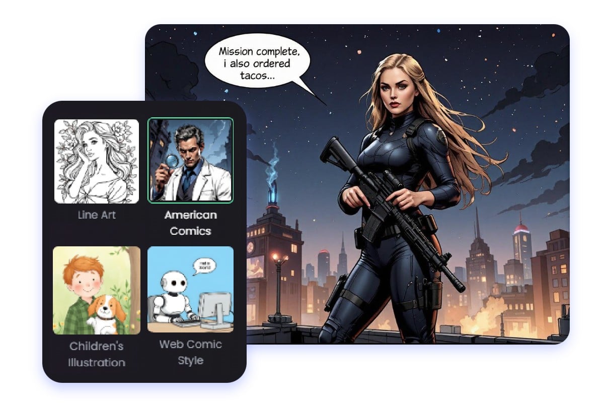 AI Comic Generator: Turn Text into Comics with AI for Free | Fotor