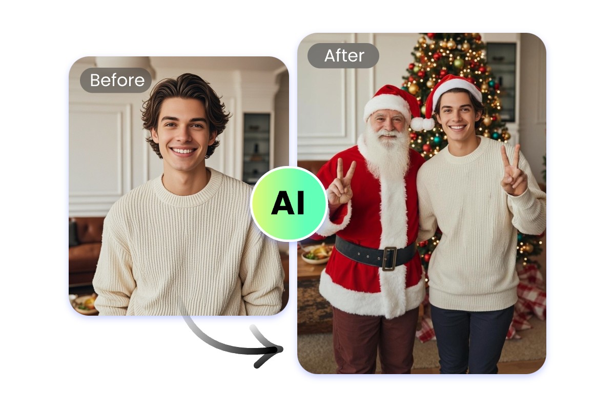 Add Santa to Photo Online Free: Santa Filter | No Download | Fotor