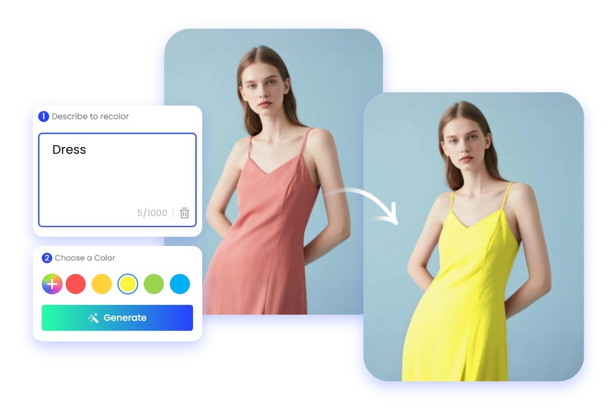 Replace Color in Image Online for Free: AI Color Replacer | Fotor