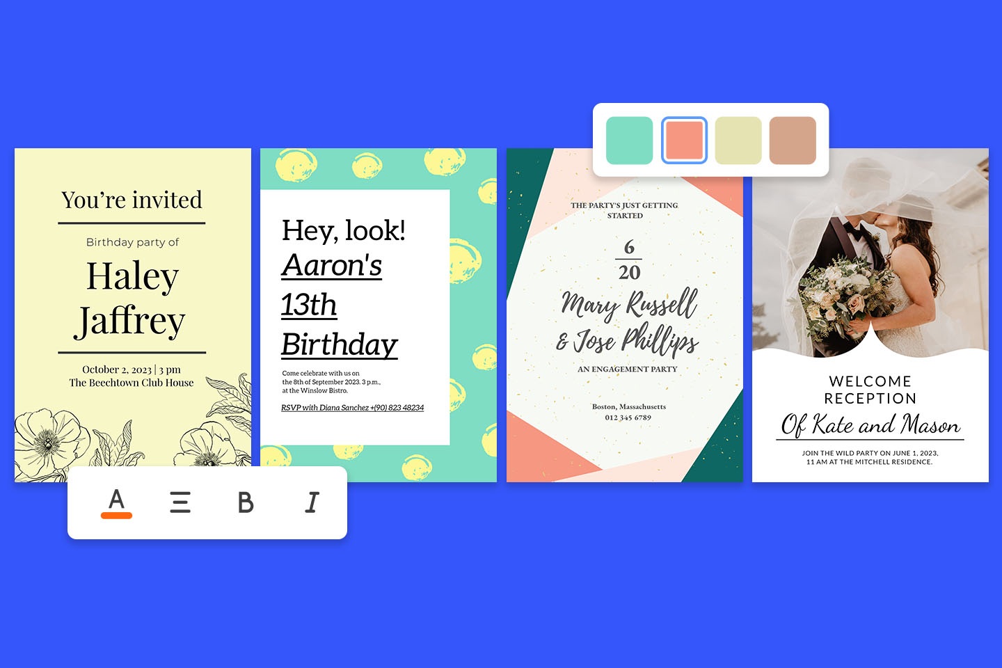 How To Make Invitations Online For Free Fotor s Invitation Maker