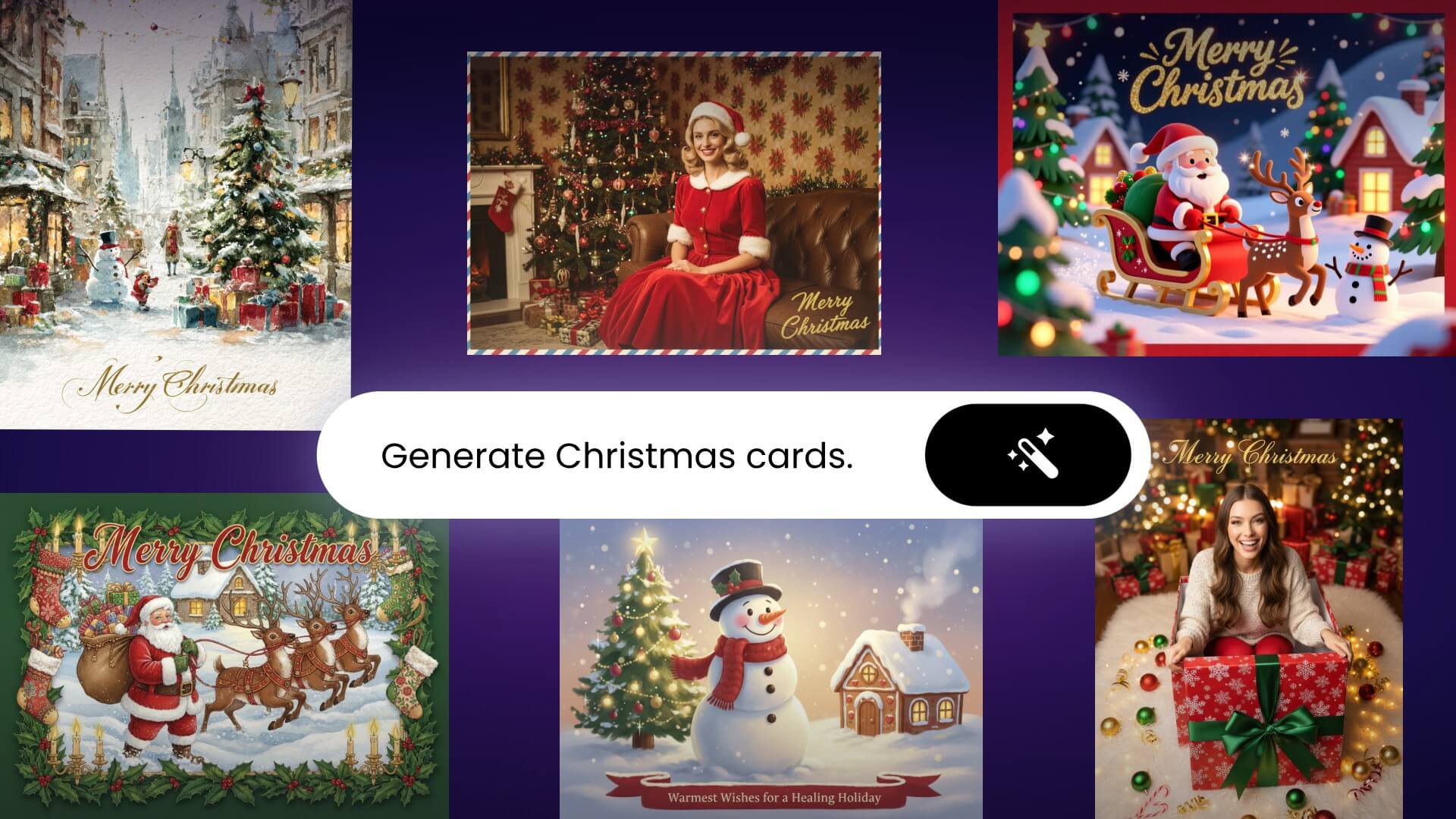 Free AI Christmas Card Generator Online | Fotor