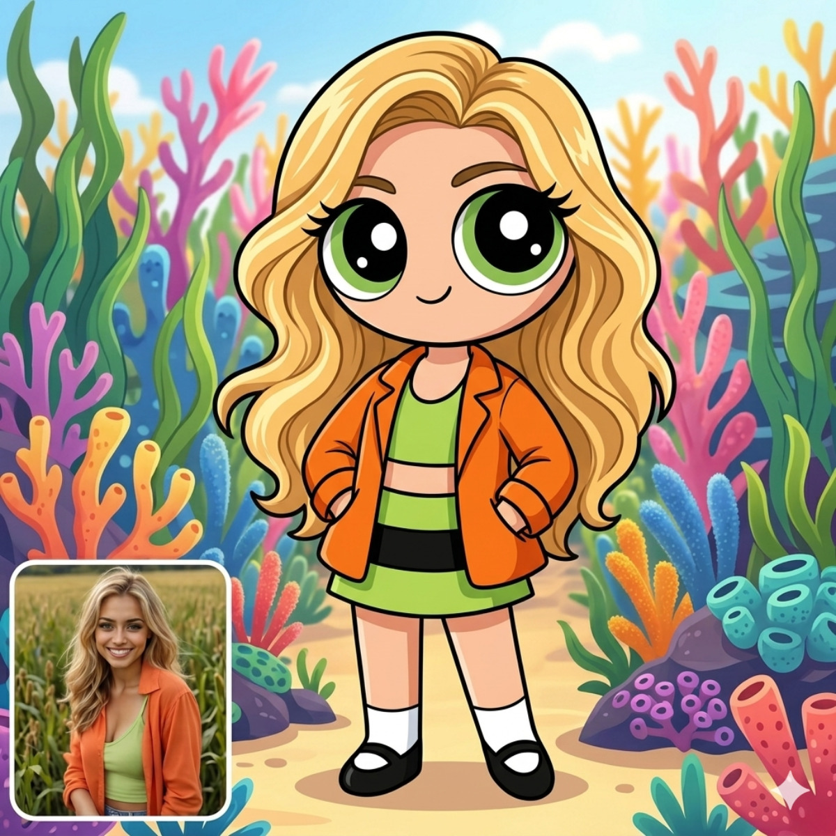Online Powerpuff Yourself App: Turn Yourself into a Powerpuff Girl | Fotor