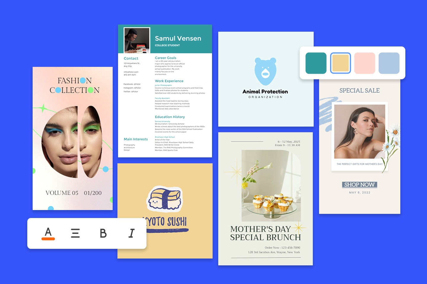 Create Any Graphic Design In Minutes With Professional Templates Fotor